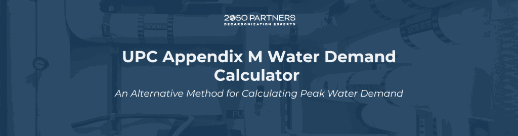 Upc Appendix M An Alternative Method For Calculating Peak Water Demand